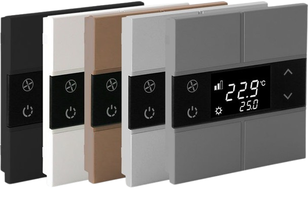 EAE KNX Rosa Pictus Metal Thermostat | KNX Climate Control - Letronic