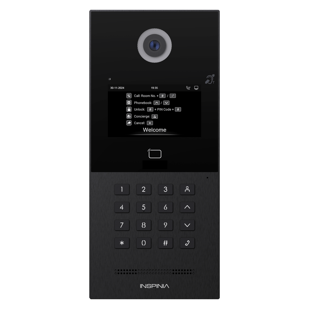 INSPINIA 4.3" Keypad Outdoor Intercom – VOIP with Display - Letronic